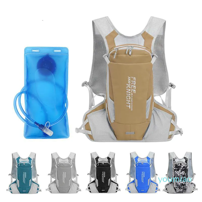 Cycling Backpack With 2L Water Bag Waterproof Hydration Pack For Hiking ...