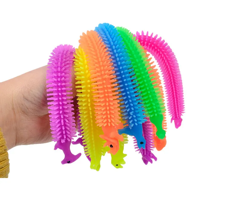 Fidget Toys For Adults, Stretchy Worm Sensory Toy: Fun, Flexible TPR ...
