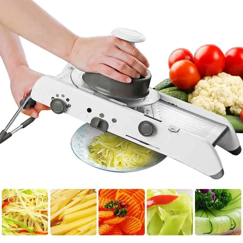 DHgate.com:Mandoline Vegetable Slicer - Adjustable Stainless Steel ...