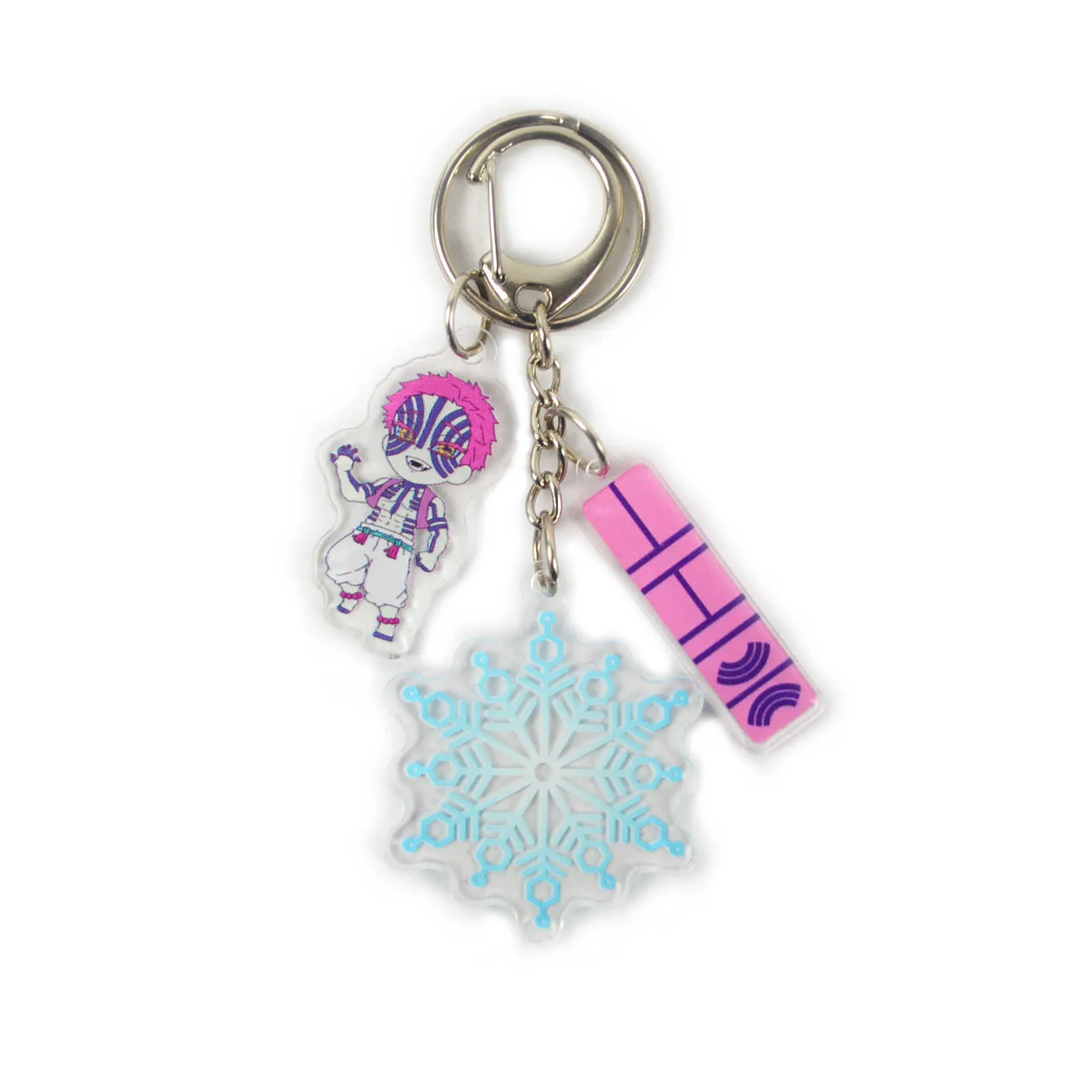 Demon Slayer Demon Moons Cosplay Bleach Keychain Set Kokushibo Doma ...