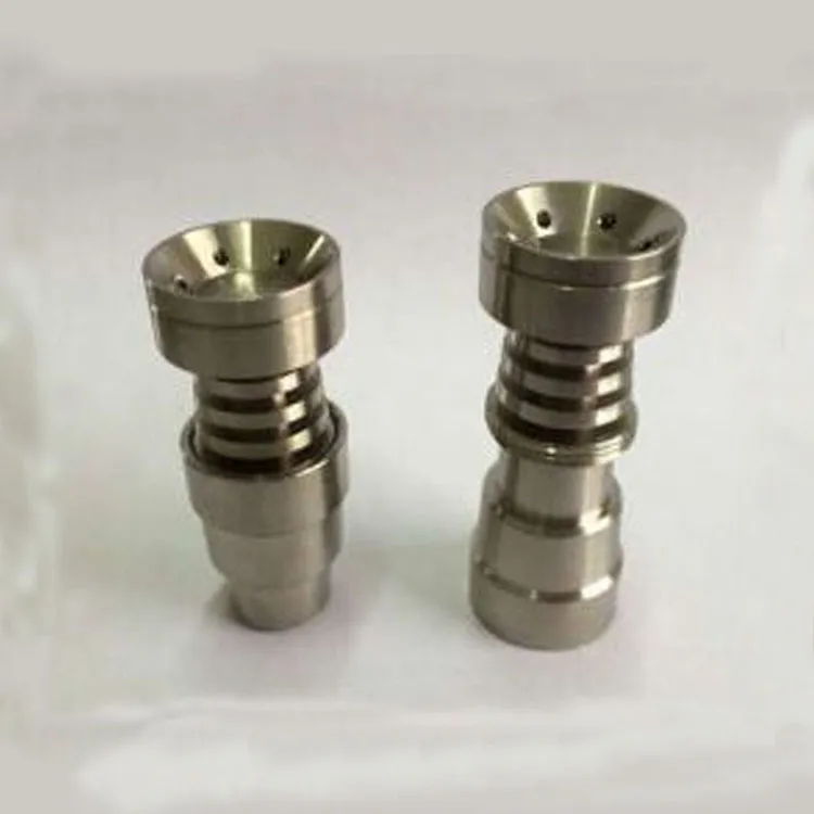 4 In 1 Domeless GR2 Titanium Dab Nail 14mm & 19mm Male/Female Ti Nail ...