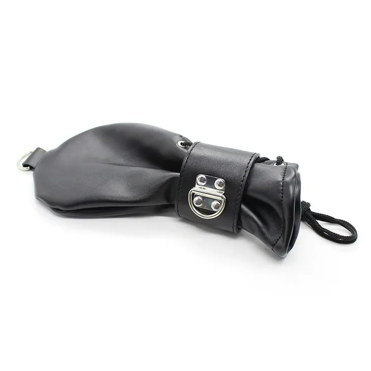 DHgate.com:FashionSoft Leather Fist Mitts Gloves with Locks andRings ...