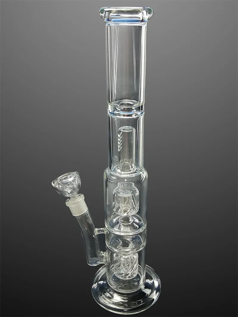 Wholesale Double Filtered Glass Water Bong For Smoking Hookah, Oil, And ...