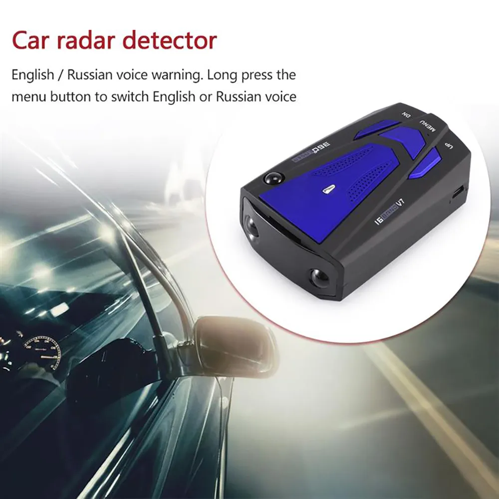 2026 Car Radar Laser Detector Tool V7 16 Band LED Display Motion Speed ...