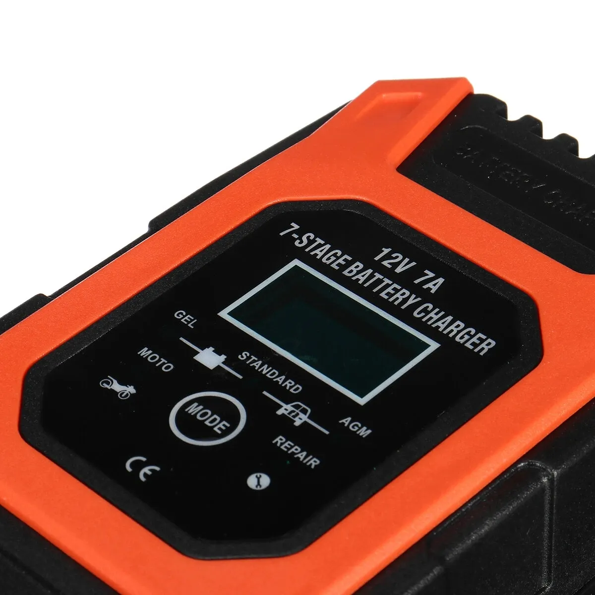 12V 7A LCD Battery Charger for 12V Lead Acid AGM Gel Wet Car Motorcycle ...