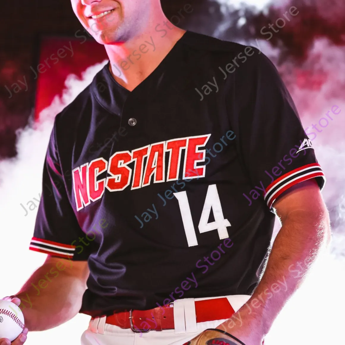 NC State Wolfpack Baseball Jersey White From Davidjersey, $19.38 ...