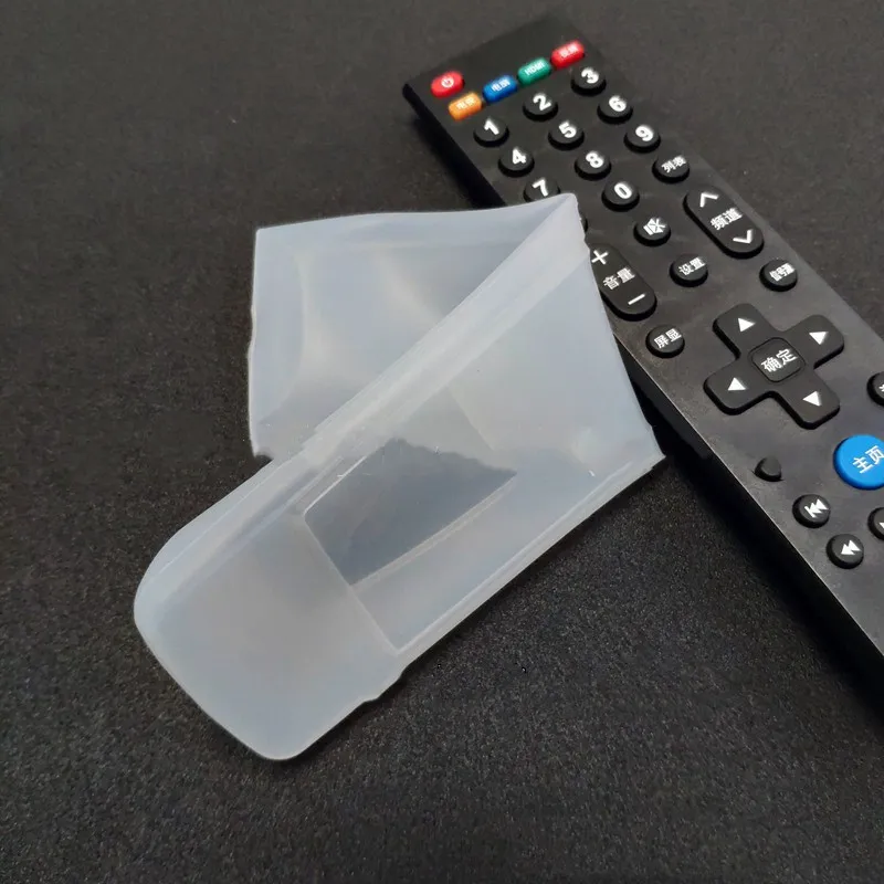 Clear Soft Silicone TV Remote Control Cover Transparent Dustproof ...