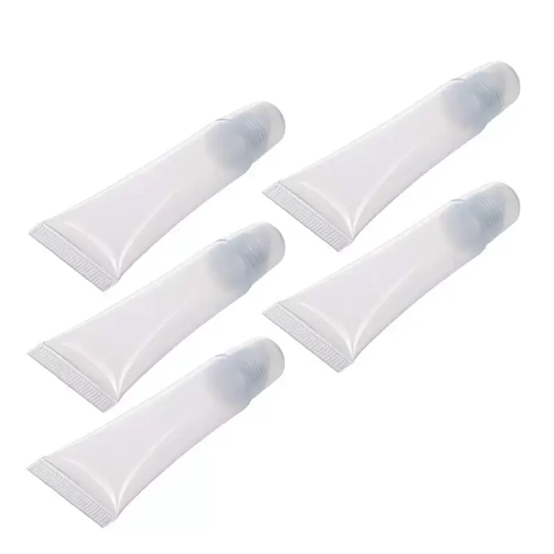 Refillable Lip Gloss Tubes Empty Clear Plastic Cosmetic Containers For ...