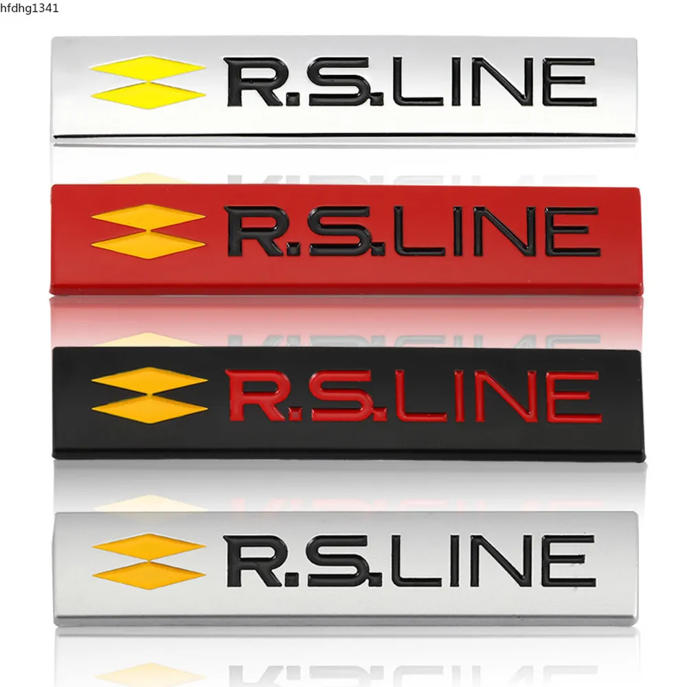 3D Metal RS Line Logo Pegatina De Coche Emblema Insignia Calcomanía ...
