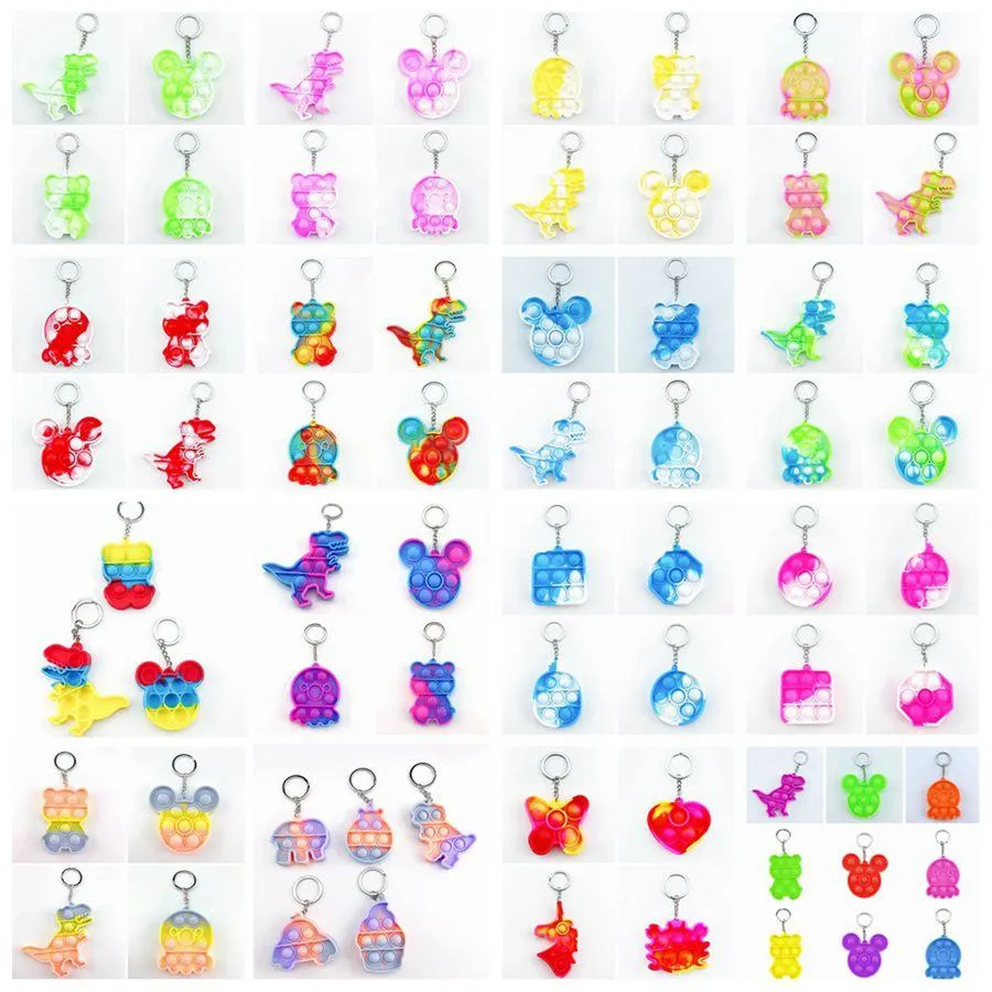Push Pop Bubble Fidget Keychain - Sensory Toy for Stress Relief ...