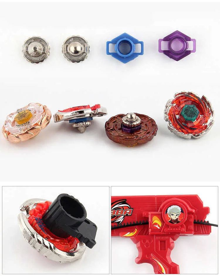 Spinning Top Beyblade Burst Procking Battle Gyro Set Alloy Assembly Gun ...