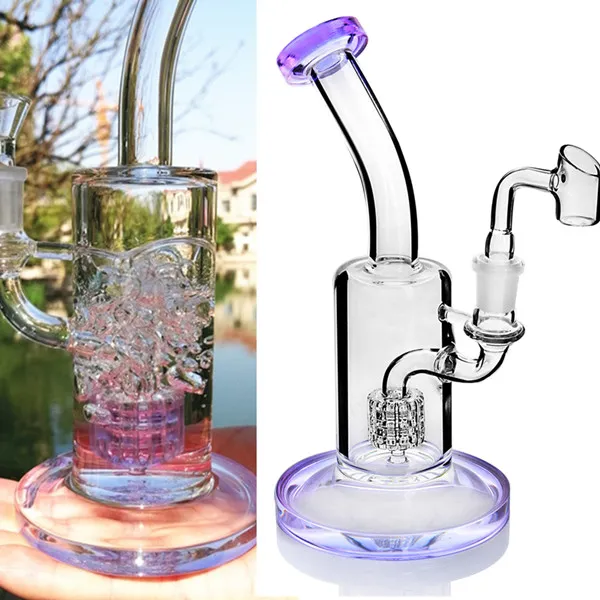 Wholesale Colorful Purple 14mm Male Joint Mini Bong With Glass Bongs ...