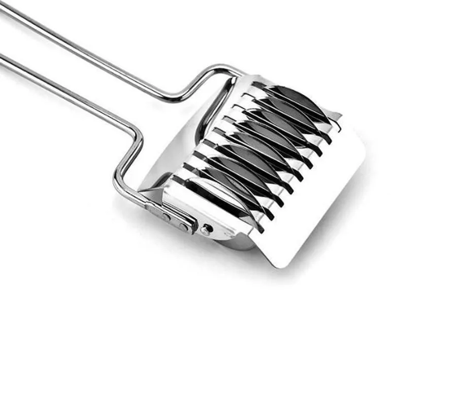 Stainless Steel Noodle Lattice Roller Shallot Cutter Pasta Spaghetti ...
