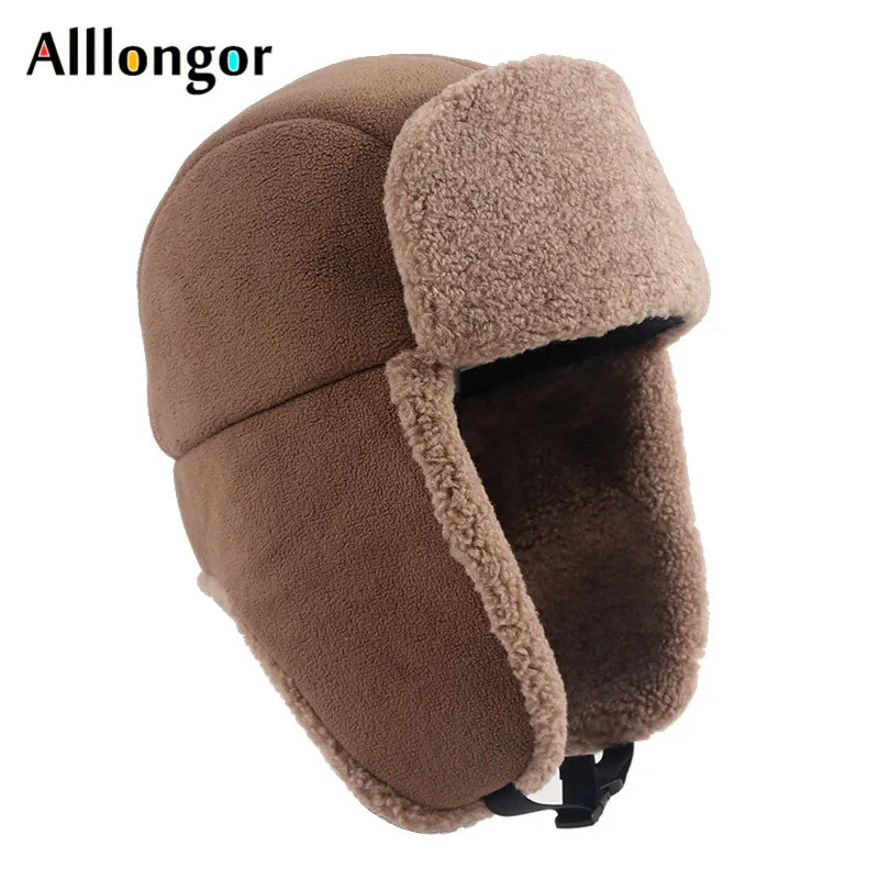 DHgate.com:Premium Winter Fleece Bomber Hats: Warm Wool Fur Russian ...