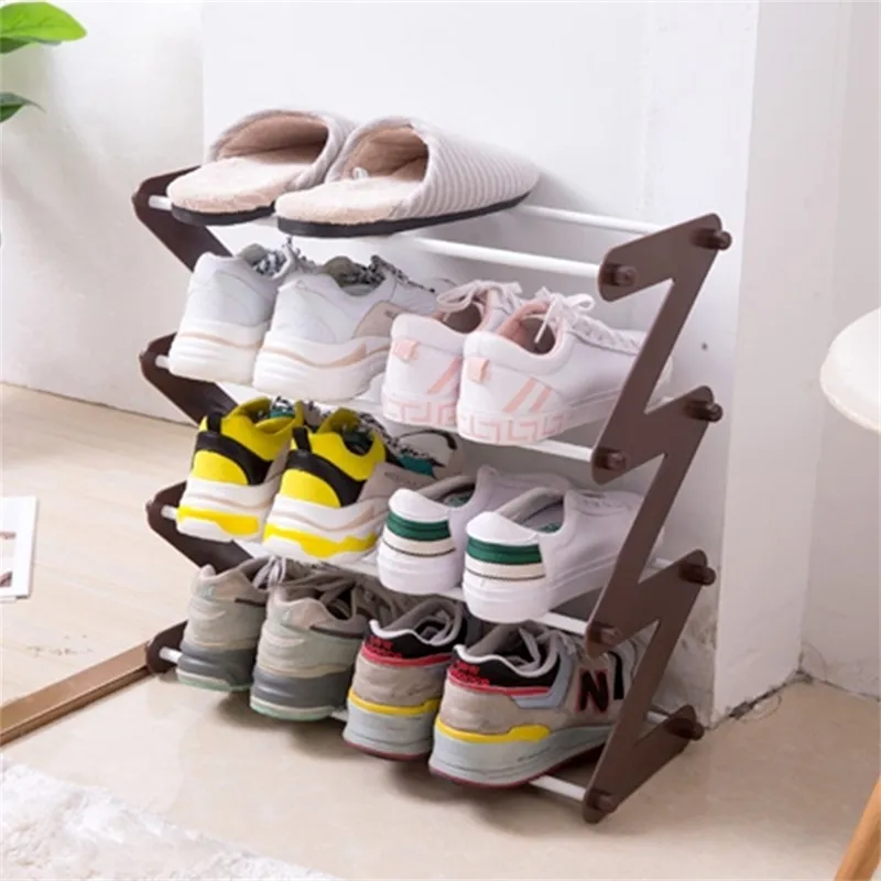 Simple Assembly Shoe Rack Dormitory Bedroom Z Shoe Rack Shelf Corridor ...