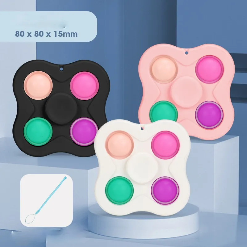 Spinning Fidget Best Fidget Toys For Kids Push Bubble Fushion, Squeeze ...