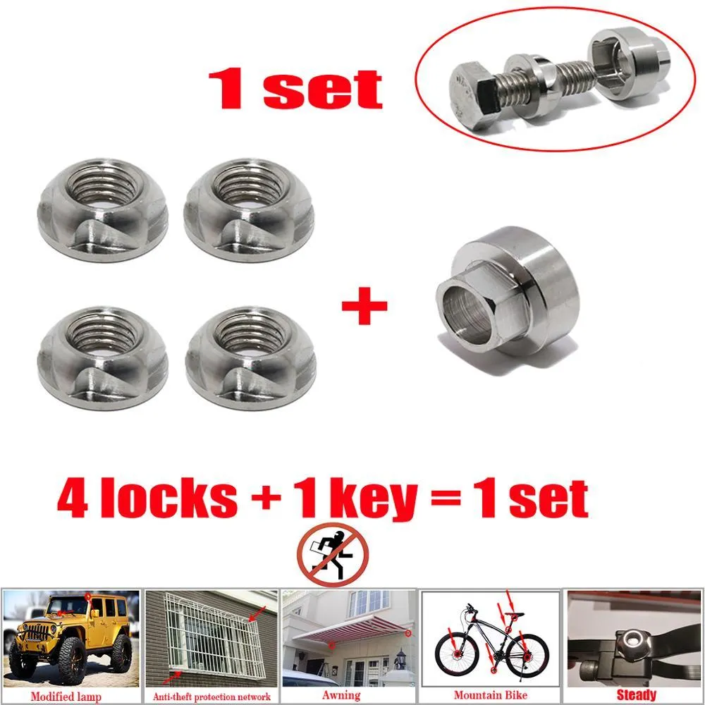 Anti-Theft Security Nuts & Bolts - M6 M8 M10 M12 M14 Stainless Steel ...