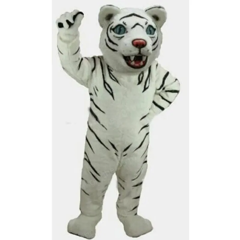 Adult Mascot Costume: White Tiger Theme, High Quality Unisex Outfit For ...
