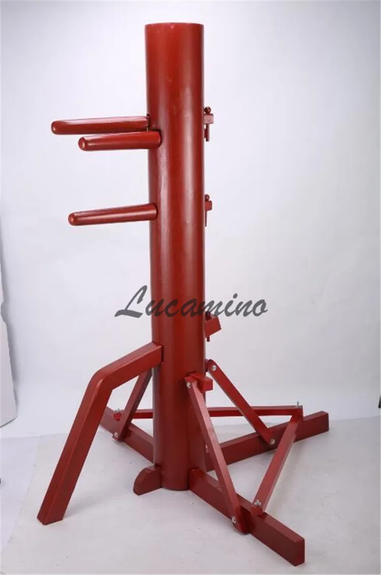 Moveable Wood Dummies, Professional Triangle Frame Wing Chun Wooden ...