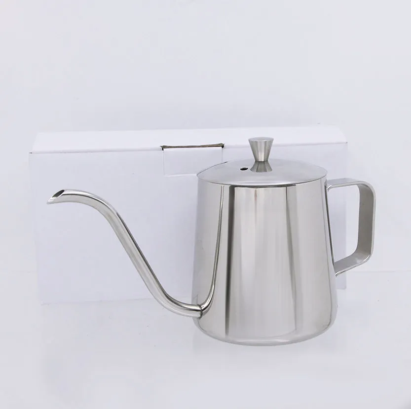350ml Stainless Steel Teapot, Drip Coffee Pot, Long Spout Kettle with ...