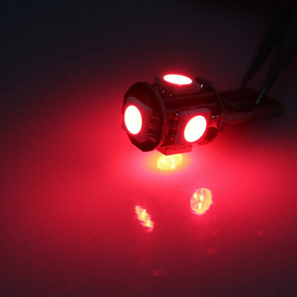 Universal Red Car Tuning LED Lights Kit Interior Dome, License Plate ...