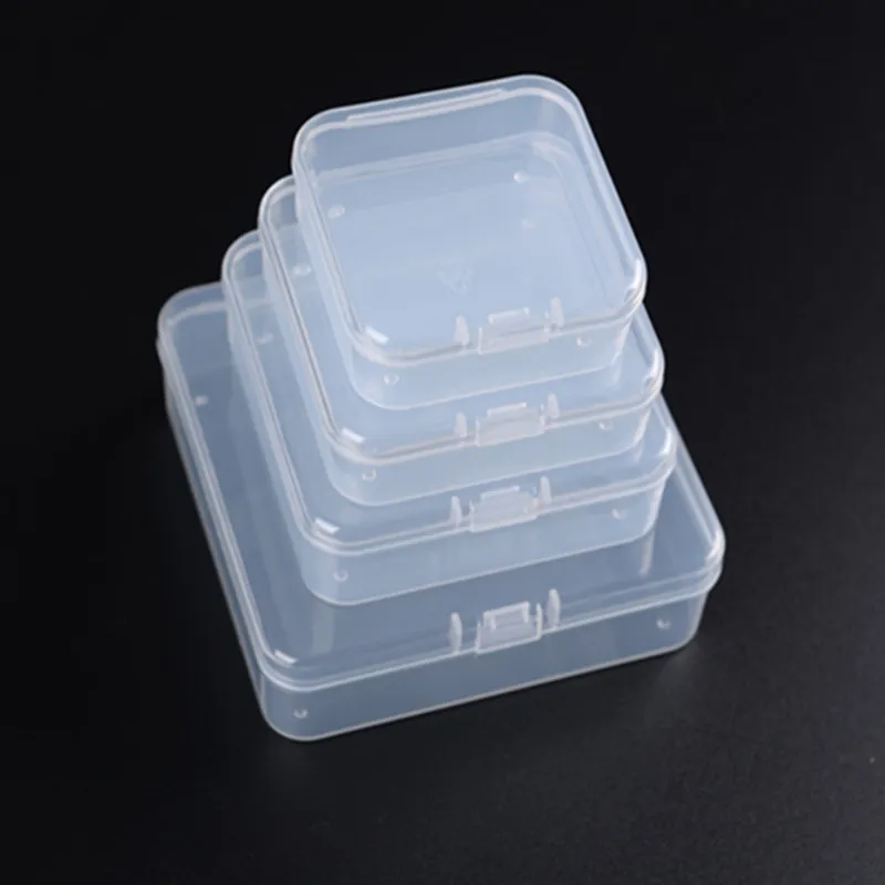 Empty Transparent Storage Box Jewelry Boxes 5.4x5.4x2cm 6.4x6.4x2cm 7 ...