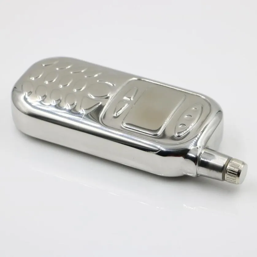 Mini Cellphone Hip Flask - 3oz Portable Stainless Steel Liquor Flask ...