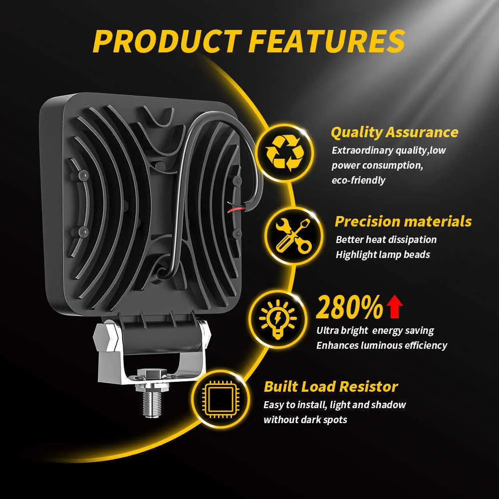 Offroad Mini LED Bar For Car, Tractor, And Four Winns Boats 12V/24V ...