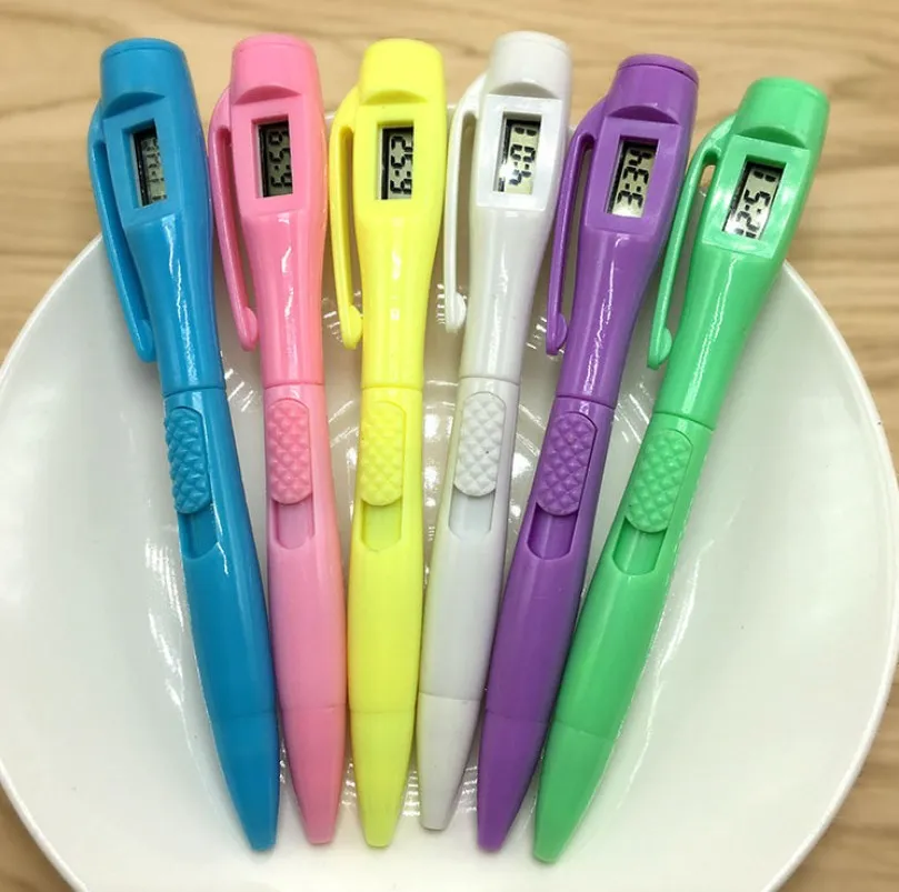 Digital Desk Clocks with Electric Test Pen - Multi-Function Ballpoint ...