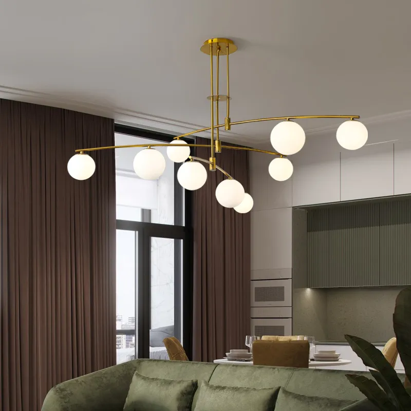 Modern Nordic Pendant Light - Minimalist Molecular Lamp for Living Room ...