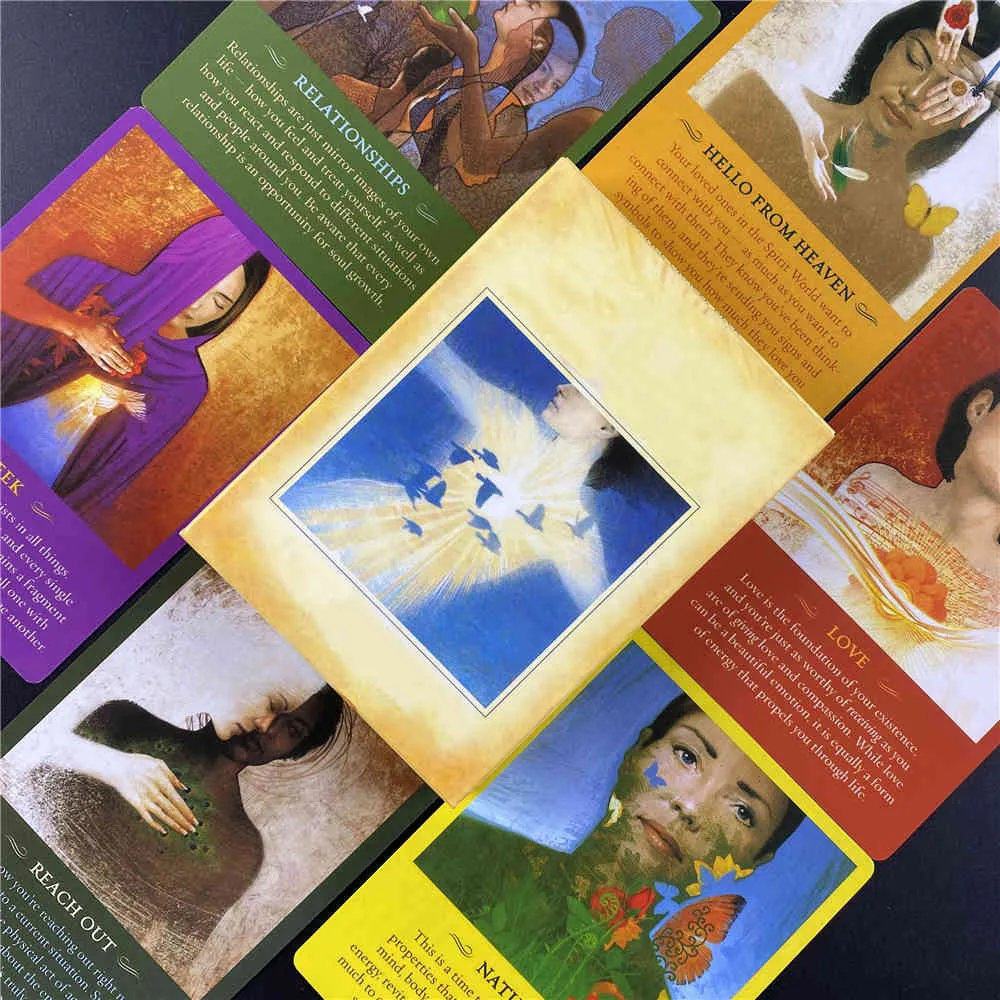 English Version Oracle Cards With PDF Guidebook Tarot Games Guidance ...
