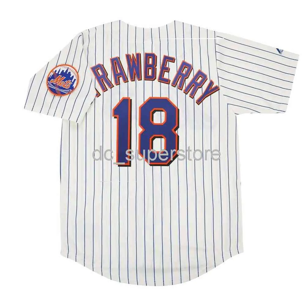 Custom Darryl Strawberry New York Ivory Pinstripe Baseball Uniforms ...