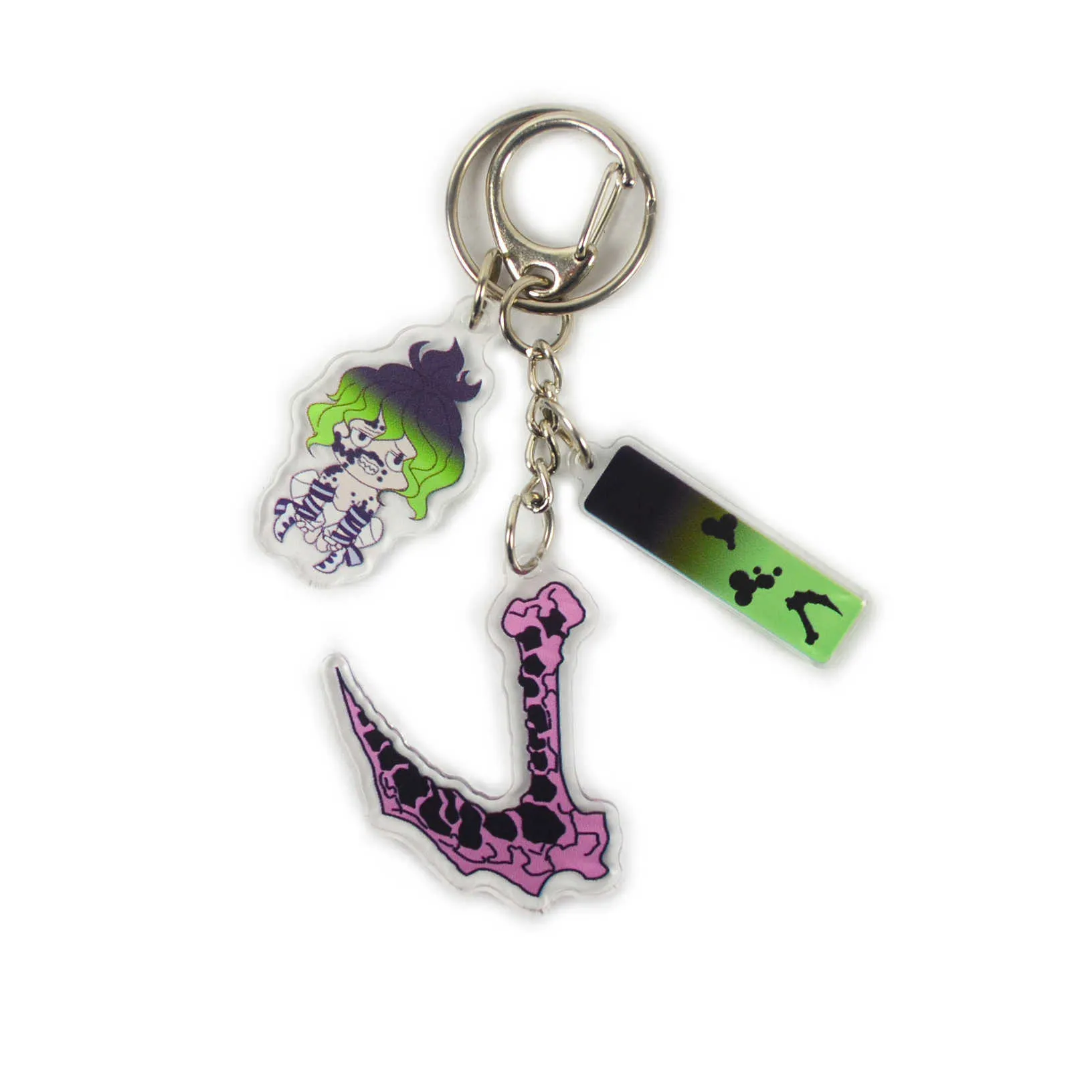 Demon Slayer Demon Moons Cosplay Bleach Keychain Set Kokushibo Doma ...