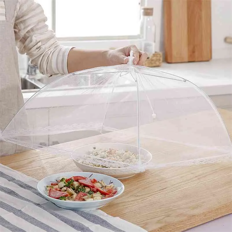 Japanese Food Cover Household Folding Table Anti-Fly Net Rectangular ...