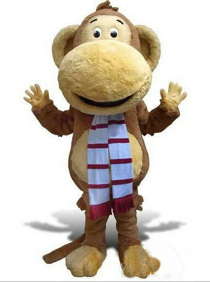 Halloween Mouth Monkey Monkey Mascot Costume Plush Suit Fursuit For ...