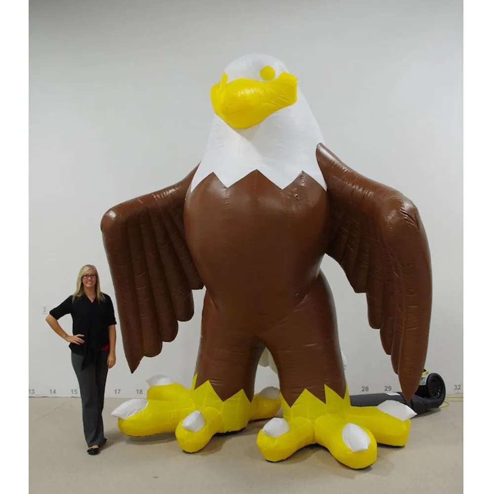 Wholesale Custom 20ft Giant Inflatable Eagle Balloon Flying Hawk Mascot ...