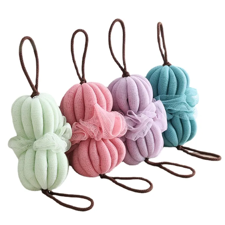 Long Stretch Back Sponge With Rope Handles Back Scrubber Luffa Shower ...
