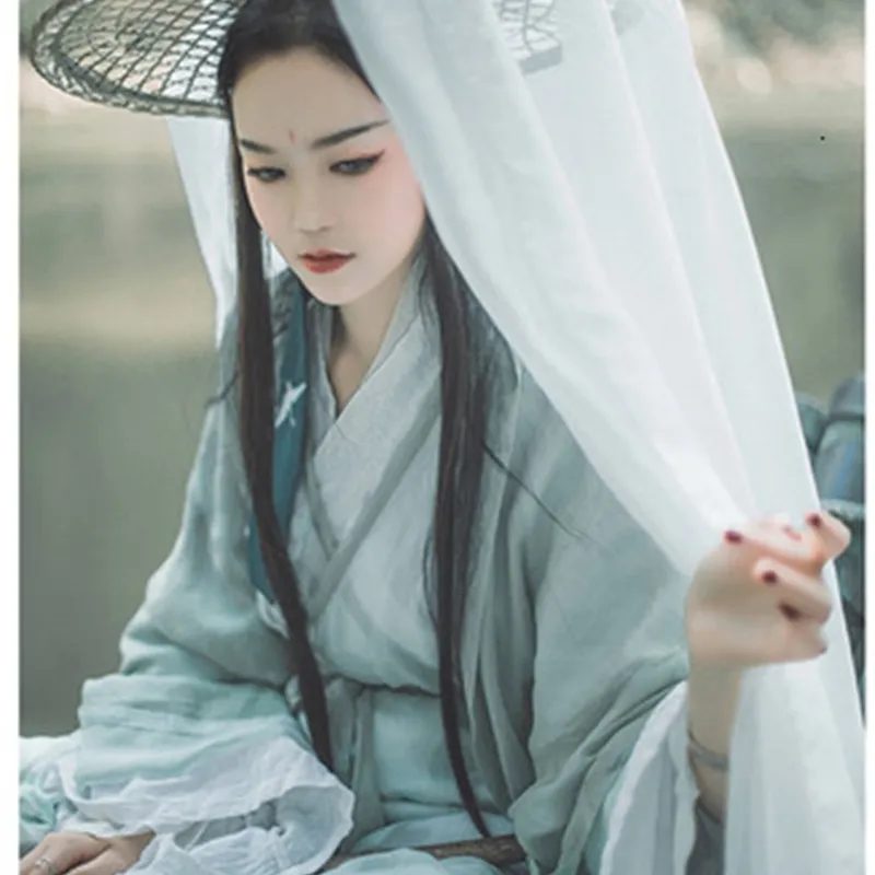 Antique Cosplay Ancient Costume Hanfu Cos Hats Photo Fence Cover Veil ...