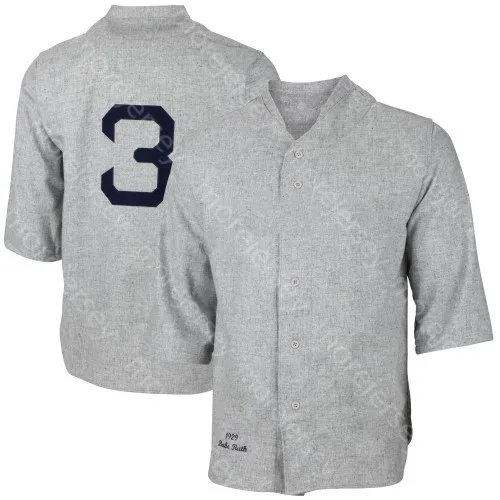 Babe Ruth Cooperstown Jersey With HOF Patch 1914 1929, Vintage Style In ...