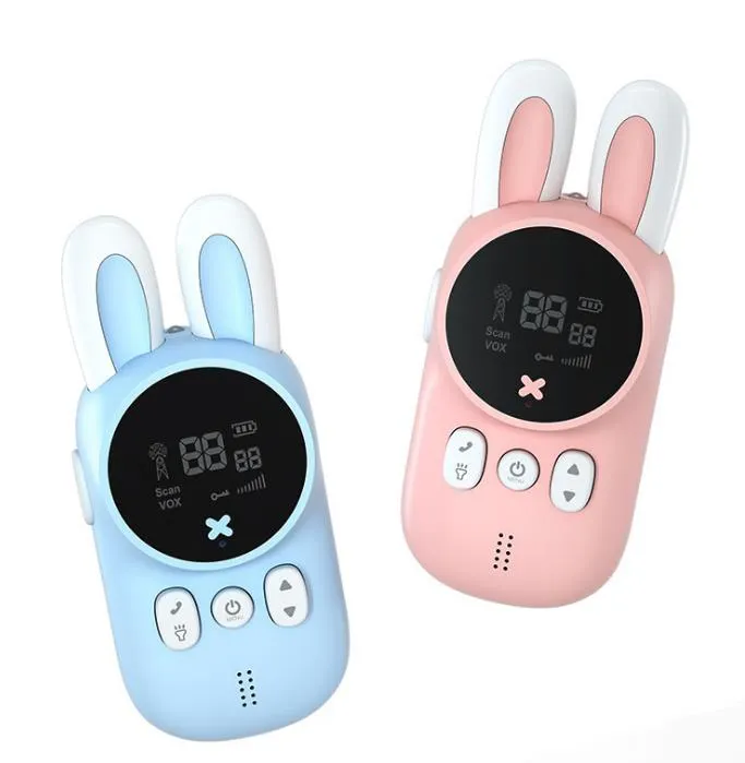 Mini Cute Walkie Talkies Set For Kids Handheld Transceiver With 3KM ...