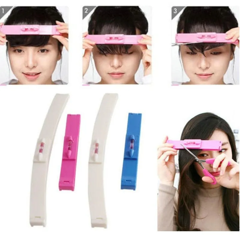 2-Piece Hair Cutting Set - Bangs Trimming Tool & Comb Guide for Perfect ...