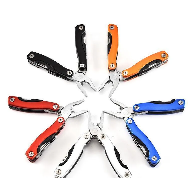 9-in-1 Foldable Knife Multitool: Stainless Steel Pliers, Bottle Opener ...