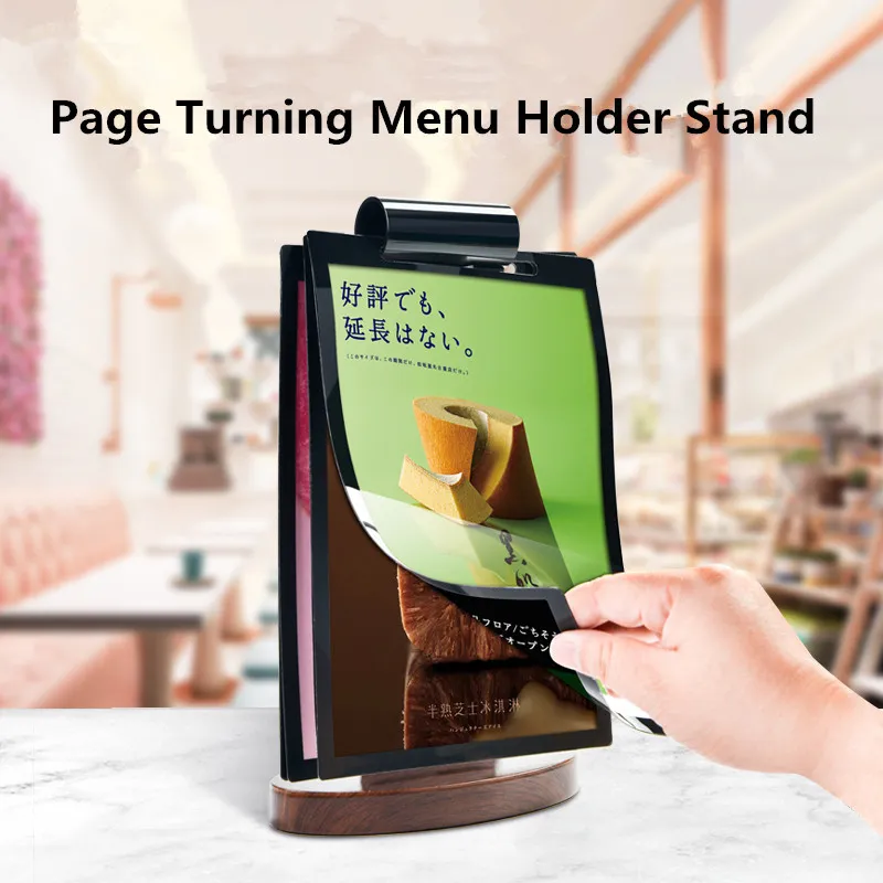 DHgate.com:A6 Double Sided T-Shape Tabletop Sign Holder - Wood Menu ...