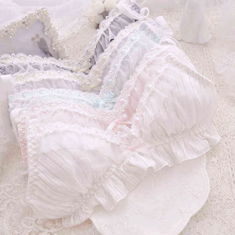 NXY Sexy Set Girl Teen Underwear Wire Free Ultra Thin Panties And Bra ...