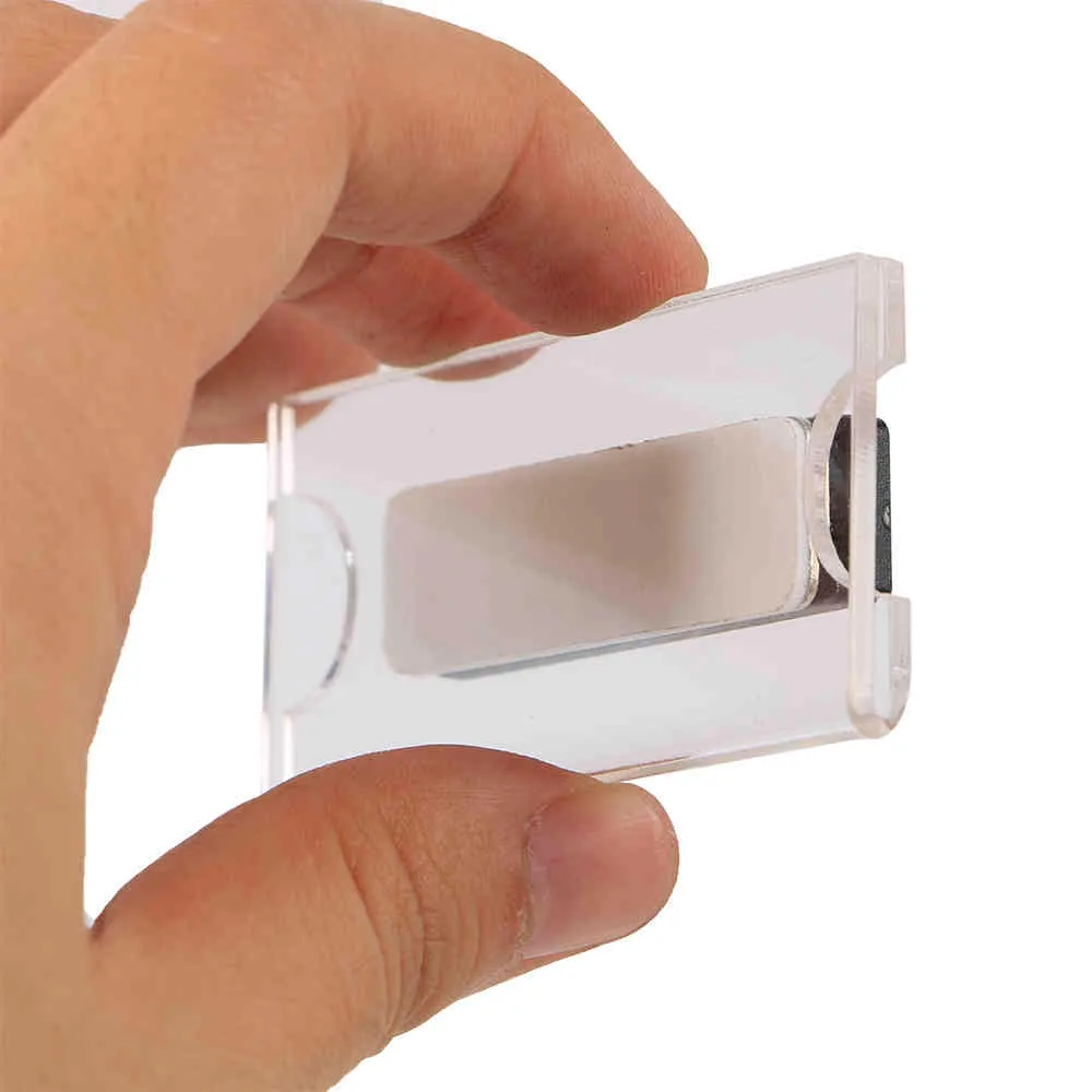 Clear Acrylic Name Badge Holder - Magnetic or Pin Attachment, Reusable ...