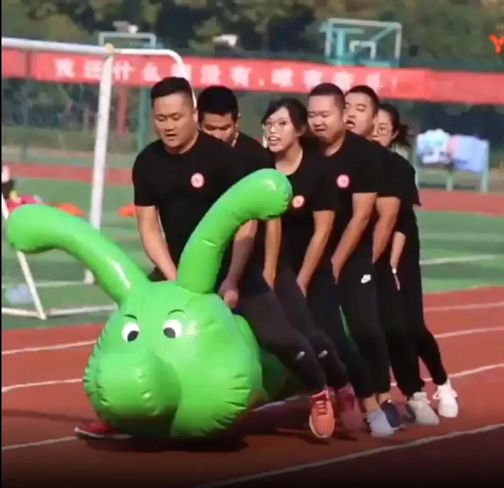 Interesting Inflatable Caterpillar Racing Body Team... From ...