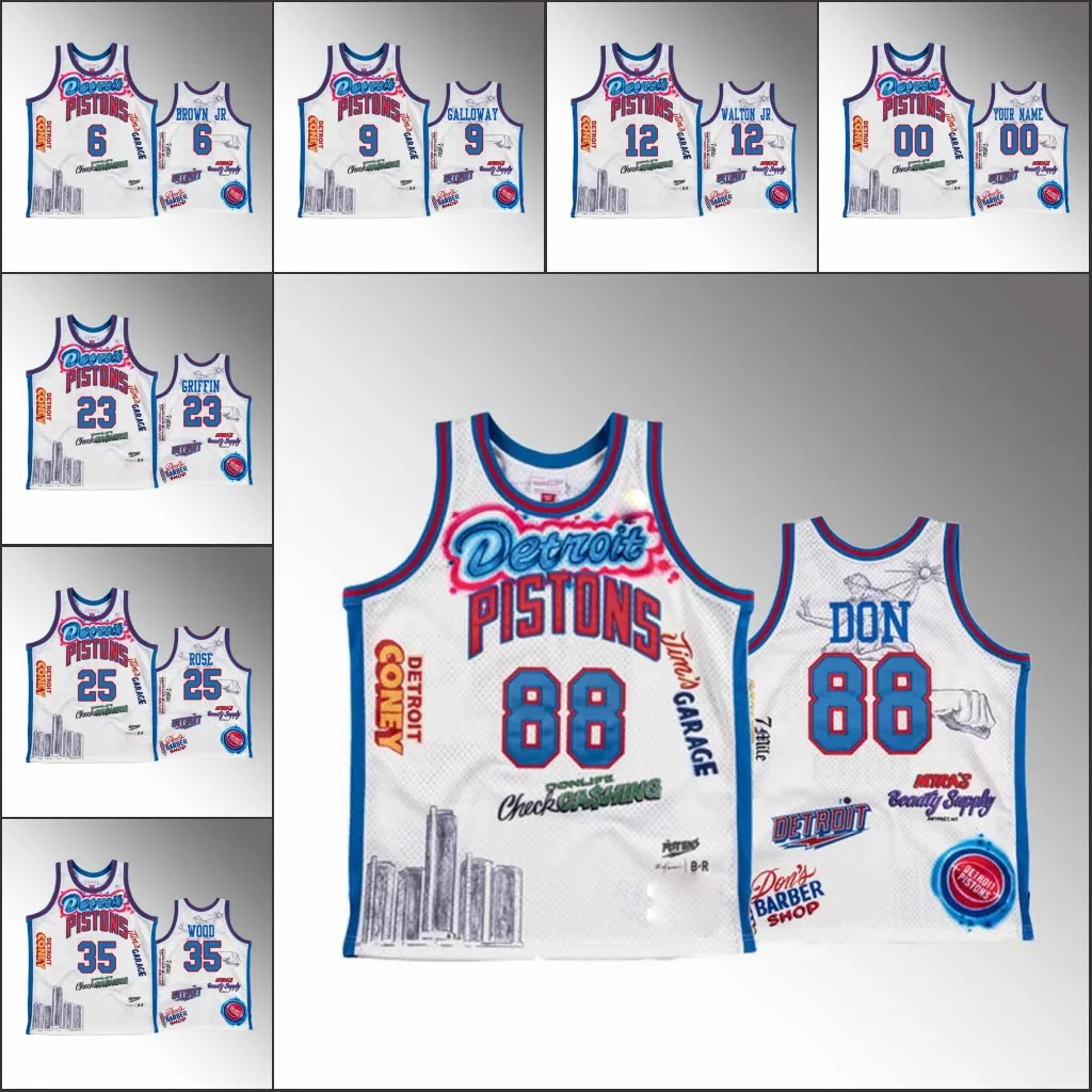 DHgate.com:Men's Detroit Pistons''men Derrick Rose Blake Griffin Luke ...