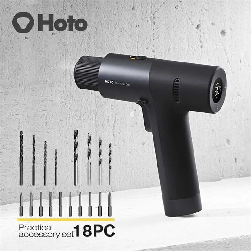O Brushless Best Portable Electric Drill 12V LED Smart Screen Cordless ...