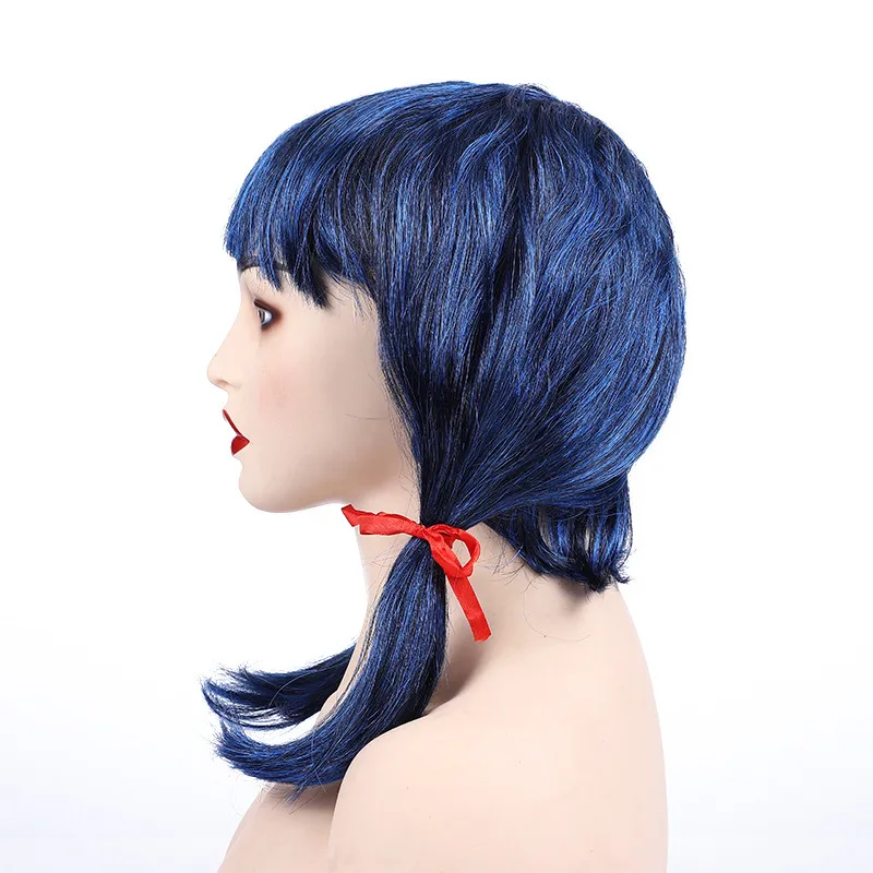 Ladybug Girl Set Milagrous LadybugCosplay Blue Wig Wig Wig De $34.4 ...