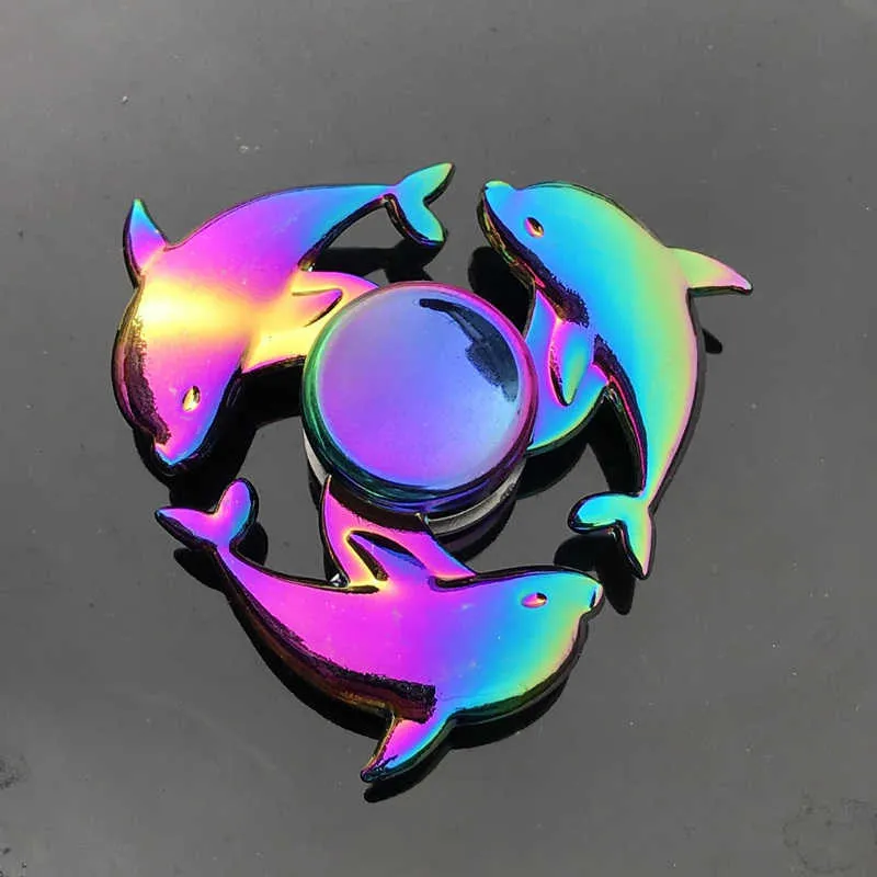 Premium Metal Tri Fidget Spinner - Electroplated Finger Focus Toy for ...